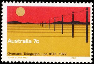 Stamp: Centenary of Overland Telegraph Line (AustraliaMi:AU 498,Sn:AU ...