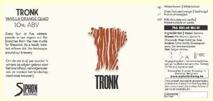 Drink Label: Tronk (Siphon Brewing, BelgiumCol:BE-BEER-021680