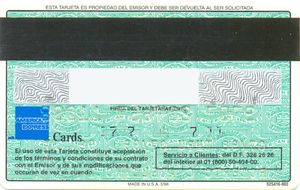 Bank Card: American Express classic MEX 370780 (American Express ...