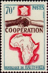 Stamp: Cooperation with France (Upper VoltaMi:BF 154,Sn:BF 134,Yt:BF ...