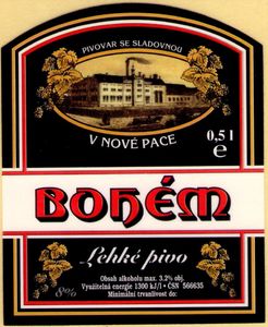Drink Label: S3-Bohém (Pivovar Nova Paka, Czech RepublicCol:CZ-BEER ...
