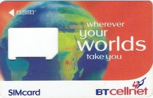 Phonecard: BT Cellnet worlds (Mobile United Kingdom, United Kingdom of ...