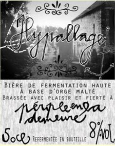 Drink Label: Hypallage (Brasserie Oxymore, BelgiumCol:BE-BEER-021766
