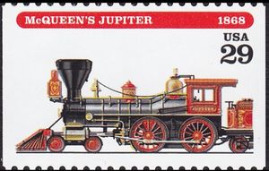 Stamp: Walter McQueen's "Jupiter", 1868 (United States of America ...