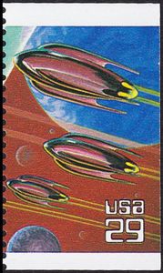 Stamp: Space Fantasy (United States of America(Space Fantasy) Mi:US ...