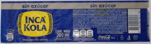 Etiqueta de bebida: Inca Kola (Coca-Cola Peru, PerúCol:PE-SODA-000004 🏷️