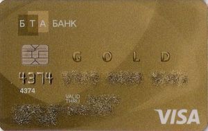 Bank Card: BTA GOLD (BTA Bank, BelarusCol:BY-VI-0126.02