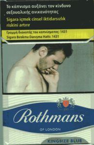 Cigarette Pack: Rothmans Kingsize Blue (CyprusCol:CY-CT-0042