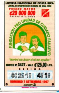 Lotterisedler: Fundacion Pro Unidad Cuidados Paliativos (Lotería ...