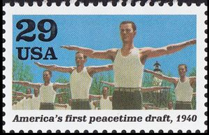 邮票: Recruits (America's First Peace Time Draft) (美国(World War II) Mi:US ...