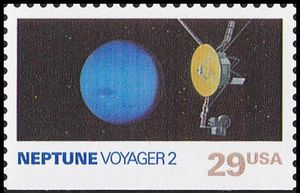 Stamp: Neptune, Voyager 2 (United States of America(Space Exploration ...