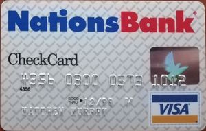 Bank Card: Check Card (NationsBank, United States of AmericaCol:US-VI ...