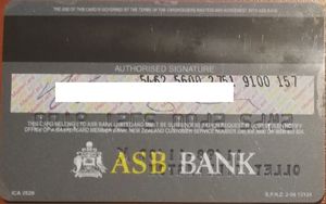 Bank Card: ASB Bank (ASB Bank, New ZealandCol:NZ-MC-0003
