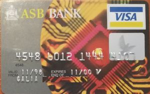 Bank Card: ASB Bank (ASB Bank, New ZealandCol:NZ-VI-0016