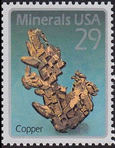 Stamp: Copper (United States of America) (Minerals Issue) Mi:US 2316,Sn ...
