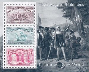 Stamp: Claiming a New World Souvenir Sheet (United States of America ...