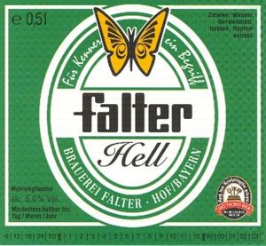 Drink Label: Falter hell (Brauerei Falter Hof, Germany, Federal RepublicCol:DE-BEER-001877
