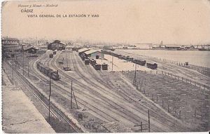 Postcard: Cádiz - Vista General de la Estación y vías (Spain(Cádiz) Col ...