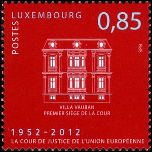 Stamp: European Court of Justice (LuxembourgMi:LU 1955,Sn:LU 1347,Yt:LU ...