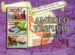 Stamp: Amerigo Vespucci (Mozambique(Discovery of the New World, 500th ...