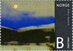 Stamp: Norwegian Art - Kjell Nupen (Norway(Art 2009) Mi:NO 1671,Sn:NO ...
