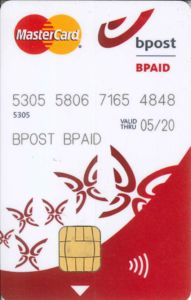 Bank Card: bpost BPAID (BPost, BelgiumCol:BE-MC-0009.03