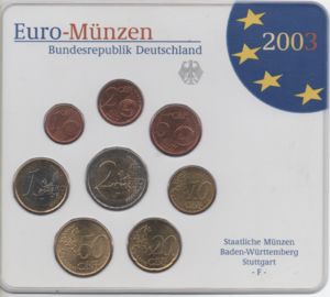 Coin: Various Euro (Mint Set 2002 - 2005) (Germany, Federal Republic ...