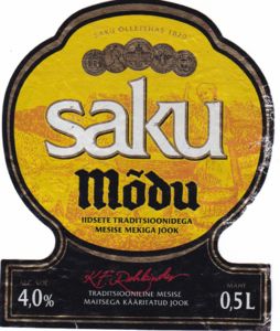 Drink Label: Saku Mõdu (Saku Õlletehas AS, EstoniaCol:EE-BEER-000432