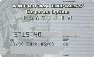 Bank Card: American Express - Corporate Optima PLATINUM (American ...