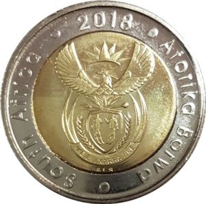 Coin: 5 Rand (Nelson Mandela Centenary) (South Africa(1994~Today ...