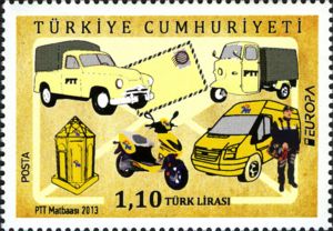 Stamp: Europa 2013 (mail Coaches And Mail Vehicles) (Türkiye (Turkey ...