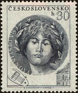 Stamp: Emma Destinnová (1878-1930) (Czechoslovakia(National Theater in ...