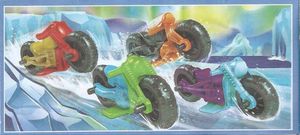 Meal Toy: Purple-blue motorcycle (Kinder Surprise, Europe) (Kinder ...