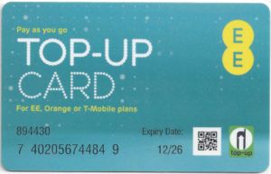 Phonecard: Top-Up Card (Mobile United Kingdom, United Kingdom of Great ...