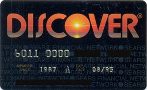 Bank Card: Discover Sun (Discover, United States of AmericaCol:US-GM-0094
