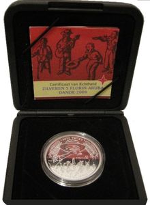 Coin: 5 Florin (Dance at New Year's) (Aruba(1994~Today - Numismatic ...
