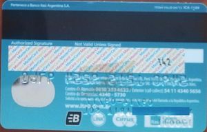 Bank Card: Movistar (Banco Itaú, Argentina) Col:AR-MC-0053