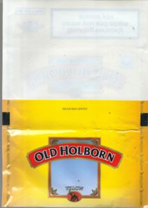 Cigarette Pack: Old Holborn Yellow (United Kingdom of Great Britain ...