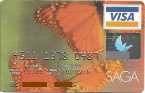Bank Card: Saga (Frizzell Bank Ltd, United Kingdom of Great Britain ...