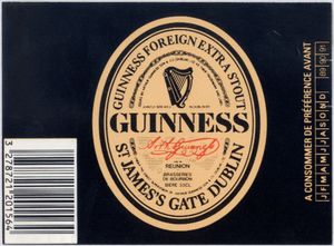 Drink Label: Guinness (Brasseries de Bourbon, ReunionCol:RE-BEER-000059
