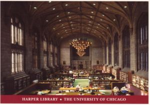 Tarjeta Postal: Chicago - Harper Library - The University of Chicago ...