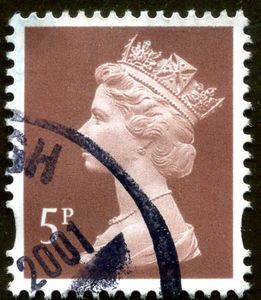 Stamp: Queen Elizabeth II - Decimal Machin (United Kingdom of Great Britain & Northern Ireland ...