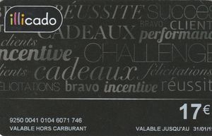 Gift Card: Challenge (Illicado, France(Illicado) Col:FR-IL-102-017c