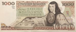 Banknote: 1,000 Pesos (Mexico) (1981-1982 Issue) Wor:P-76d.14
