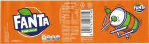 Drink Label: Fanta Rasa Jeruk (PT. Coca-Cola Bottling Indonesia ...