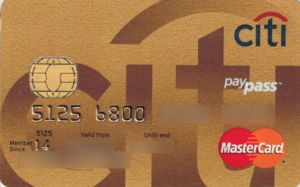 Bank Card: Citi Gold (Bank Handlowy/Citibank, PolandCol:PL-MC-0230.03