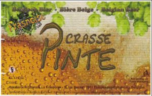Drink Label: Crasse Pinte (Brasserie Artisanale la Frasnoise ...