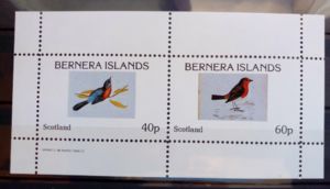 Stamp: Robin etc (Scotland, Bernera Island: Cinderella Stamps(Birds ...