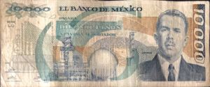 Banknote: 10,000 Pesos (Mexico(1985-1991 Issue) Wor:P-90a.2
