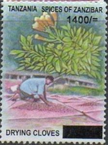 Stamp: Drying Cloves (Tanzania(Surcharges (2017)) Mi:TZ A5314,Sn:TZ 2829